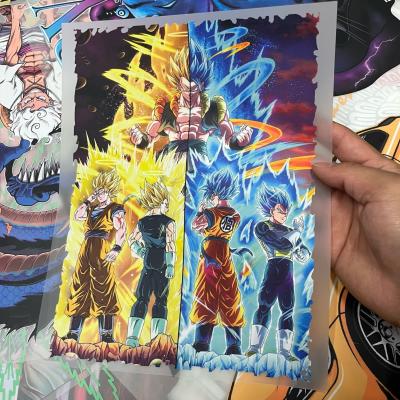 China Dragon Ball Gogeta Vegito DTF Gang Sheets Custom Heat Transfer Stickers for Apparel 150C for sale