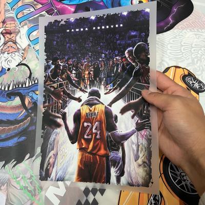China Ready to Press Iron On DTF Transfer Kobe Final Walk Black Mamba Stickers for T Shirts 150°C 10-12 Seconds Custom Design for sale