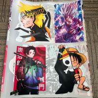 China Naruto Yellow DTF Transfer Custom Heat Press Sticker Anime T Shirt Decal 150C 10-12 Seconds for sale