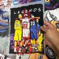 China Custom DTF Transfer Michael Jordan Kobe Bryant LeBron James Waterproof Vinyl Iron On Stickers for T Shirts 50+ Washes for sale