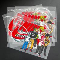 China Custom Dragon Ball Anime DTF Transfer Crack Resistant Washable Heat Press Sticker for Clothes 50+ Washes for sale