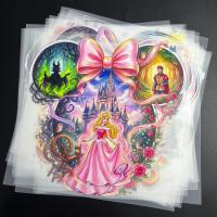 China Sleeping Beauty Aurora Mickey Head DTF Transfer - Ready to Press PET Film Iron On Sticker for T Shirts, Custom Private Logo Wholesale Heat Transfers for sale