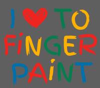 China I Love To Finger Paint/I'm Paint Cute Trendy Painting Couples Matching Gift Heat Tranfer Logo for sale