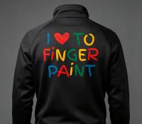 China I Love To Finger Paint/I'm Paint Cute Trendy Painting Couples Matching Gift Heat Tranfer Logo for sale