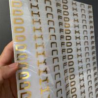 China Cold Peel Metallic Heat Transfer Off Shine And Brilliance Gold Foil Logo For Clothing for sale