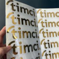 China Cold Peel Metallic Heat Transfer Off Shine And Brilliance Gold Foil Logo For Clothing for sale