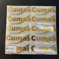 China Cold Peel Metallic Heat Transfer Off Shine And Brilliance Gold Foil Logo For Clothing for sale