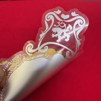 China Cold Peel Metallic Heat Transfer Off Shine And Brilliance Gold Foil Logo For Clothing for sale