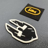 China Custom 3d Silicone Heat Transfer Logo Irregular Shape Patch For Heat Transfer for sale
