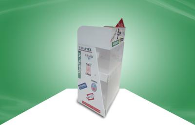 China Custom Vitamin Cardboard Countertop Displays With PET Cover To Avoid Thieves for sale