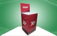 China Red Cardboard Dump Bins Promoting Cleaning Pad Eye - Catching Design for sale