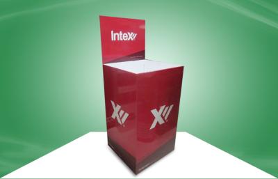 China Red Cardboard Dump Bins Promoting Cleaning Pad Eye - Catching Design for sale