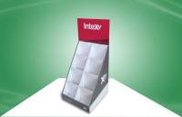 China Custom A4 Flyer cardboard counter display stands , 8 Cells retail countertop displays SGS for sale