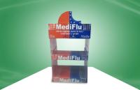 China Healthcare Vitamin Cardboard Counter Display With PET Cover To Avoid Thieves for sale
