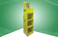 China Heavy Duty Floor Standing POS Cardboard Displays With Flyer / Brochure Pockets for sale