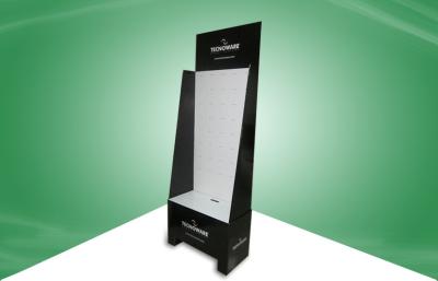 China Black Cardboard Floor Display Stands for sale