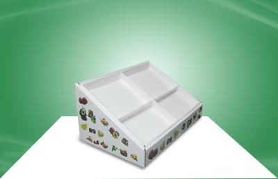 China Fruit Retail Countertop Cardboard Display Rack With Glossy Finish for sale