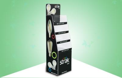 China Black Four Shelf Durable Point Of Sale Cardboard Displays Glossy Finish for sale