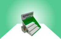 China Three Tiers Biodegradable Cardboard Counter Display Glossy Finish For Promoting Heel Balm for sale