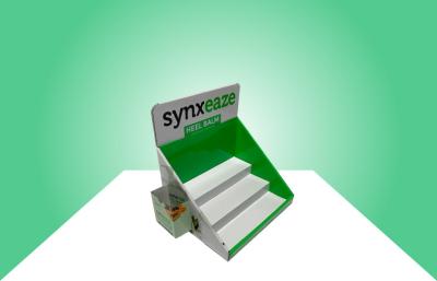 China Three Tiers Biodegradable Cardboard Counter Display Glossy Finish For Promoting Heel Balm for sale