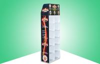 China 12 Cell Corrugated Cardboard Display Stands For Firestarter , Cardboard Floor Displays for sale