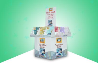 China OEM / ODM Medicine Cardboard Pallet Display With 10 Cells To Present Different Items Together for sale