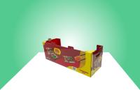 China Food Grade PDQ Display Tray with Pre-Glued Pop-Up Construction and 4 or 6-Compartment Configurations for Retail Countertops for sale