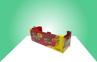 China Food Grade PDQ Display Tray with Pre-Glued Pop-Up Construction and 4 or 6-Compartment Configurations for Retail Countertops for sale