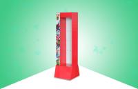 China Red Pos Cardboard Displays , Free Standing Cardboard Hook Display Long Lasting for sale