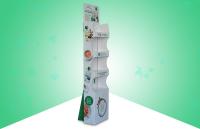 China Easy Built Up Corrugated Floor Displays Promoting Foods With Glossy PP Lamination for sale