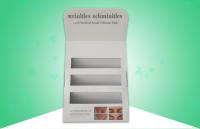 China Three - Teir Skincare Cardboard Countertop Displays / Table Cardboard Display Unit for sale