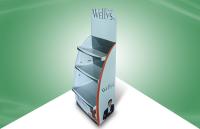 China Portable Adjustable Shelf Pop Cardboard Display For Beauty Care Products for sale