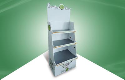 China Customized Three Tier Corrugated Cardboard Displays Used In Beauty Care Products for sale
