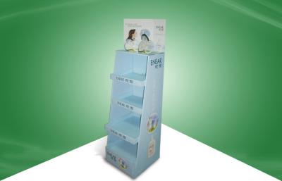 China Point of Purchase Cardboard Floor Display Stand for Skincare Products for sale