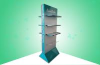 China Metal Hooks Cardboard Floor Display Stands , Cardboard Merchandising Displays for sale