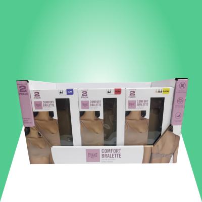 China 50 Units Per Carton Durable Cardboard PDQ Tray Display with 4 Trays Stacking Up and 80kgs Loading Capacity for Retail Merchandising for sale