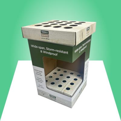 China 12 X 8 X 4 Inches PDQ Tray Display Stand Glossy Shinning Printing Practical Solution for Store Product Presentation for sale