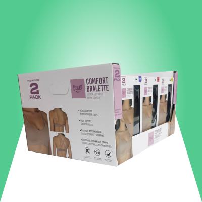 China Easy Assembly PDQ Tray Display with Glossy Finish and 12 X 8 X 4 Inches Dimensions for Retail for sale
