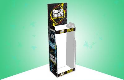 China Easy Assembly Cardboard Display Stands Caser Stacker Display With Two Shelves for sale