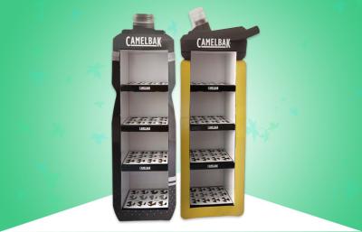China Bottle - Shape Free Standing Display Units Cardboard 4 Shelf Easy Assembly Structure for sale