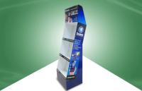 China Security Products POP Cardboard Display / Cardboard Floor Display With Three Shelf for sale