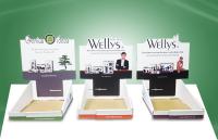China Custom Width-adjustable Cardboard Countertop Displays Skincare Beauty Products for sale