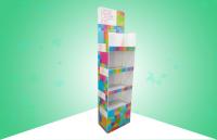 China Customized 4 Shelf Cardboard Display Stands Large space For Selling Little Craft Kits for sale
