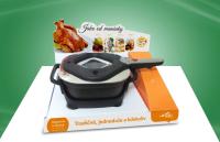 China Promotion Eye-Catching Cardboard Countertop Display In Cookware Products for sale
