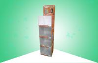China Robust 4 Shelf POS Cardboard Displays Stands Promoting Drinks With Fulfillment Design for sale
