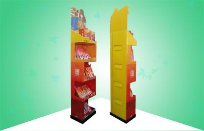 China Sturdy 5 Shelf Cardboard Display Stands Unique Structure For Selling Medicine for sale