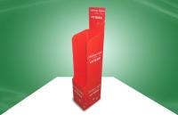 China Red Cardboard Dump Bins , Cardboard Display Units For Christmas Gifts for sale