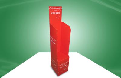 China Offset Printing POS Cardboard Displays , Red Christmas Gift Cardboard Display for sale