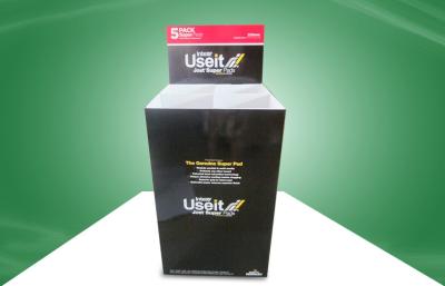 China Four Cell Recyclable Black Point Of Sale Cardboard Display Stands Eye Catching Design for sale