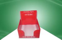China Red Christmas Gift Cardboard Countertop Displays Recyclable With CMKY Offset Printing for sale